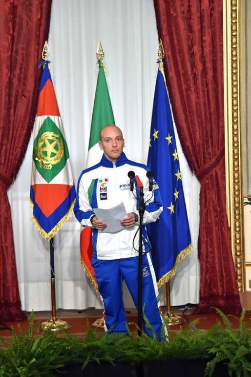 Italian Paralympic Swim Team Honored by the President