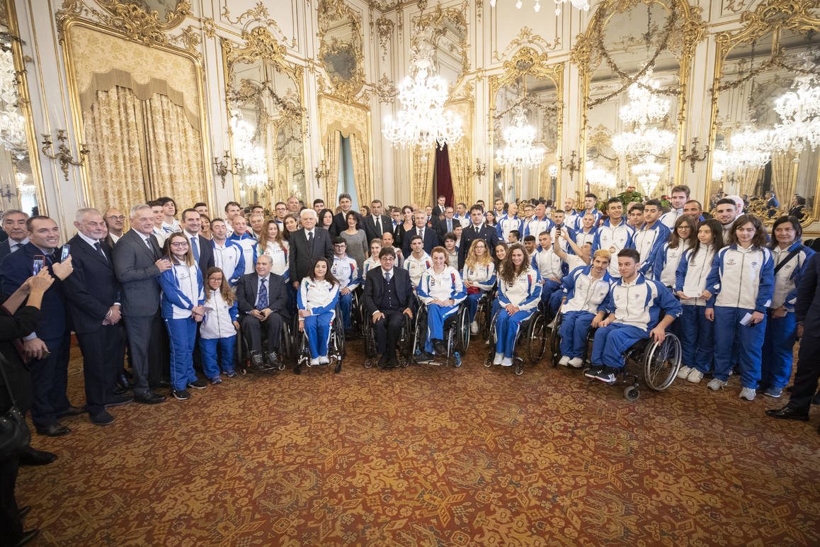 Italian Paralympic Swim Team Honored by the President