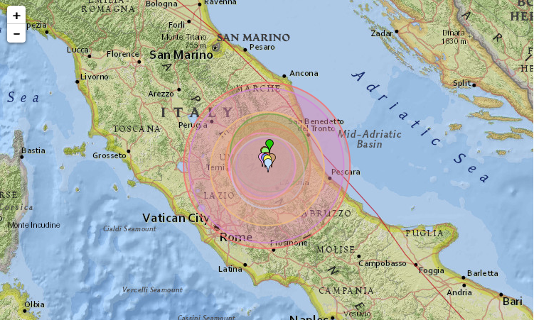 Earthquakes Strike Abruzzo, Avalanche Buries Hotel