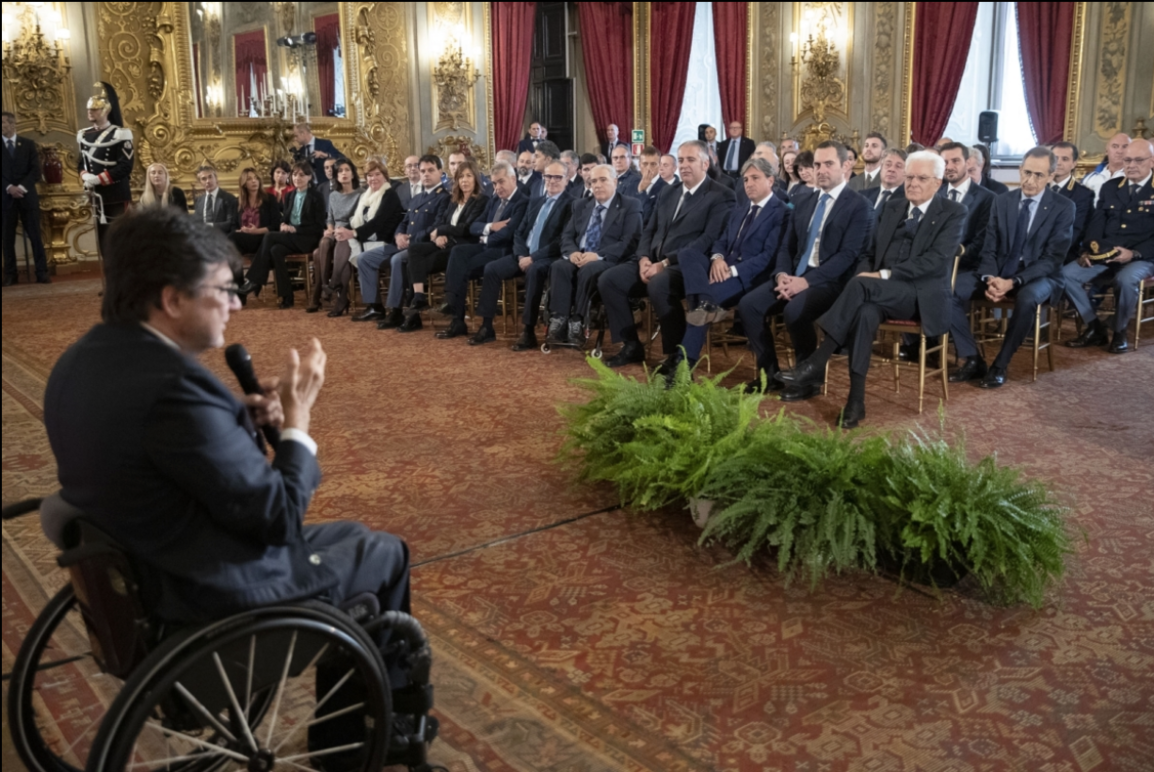 Italian Paralympic Swim Team Honored by the President