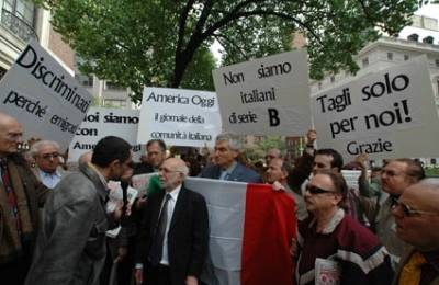 “We Are Also Italians”. America Oggi. Demonstrating Against a ...