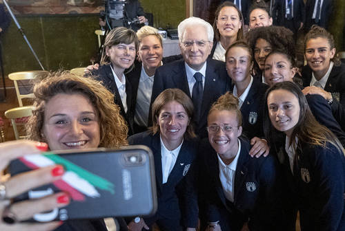 Italian National Women’s Soccer Team Received by President Mattarella